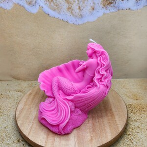 Mermaid in Shell Candle - Etsy