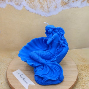 Mermaid in Shell Candle - Etsy