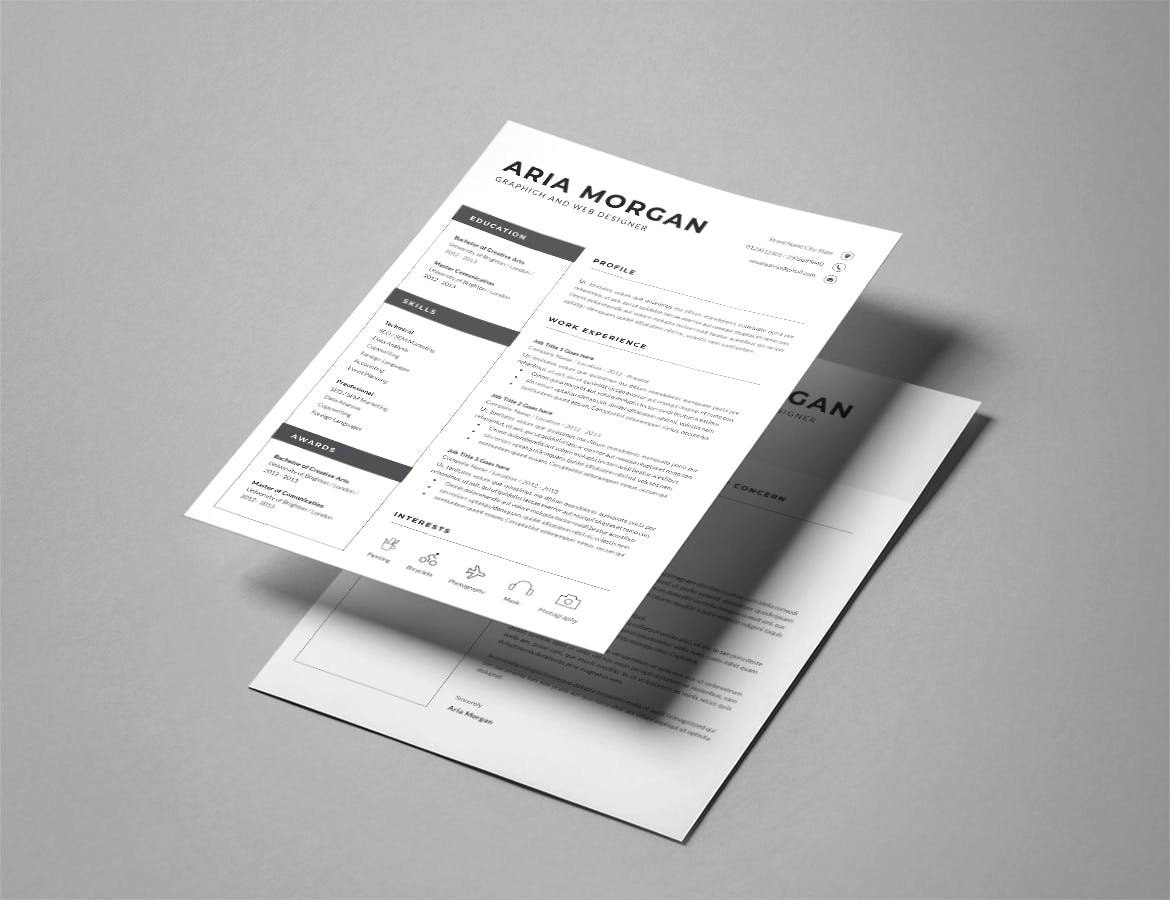 Resume Template / CV - Etsy