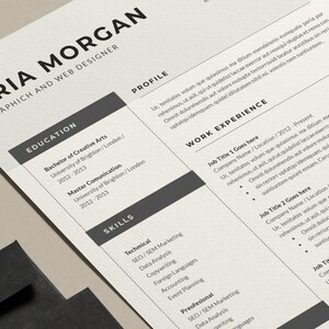 Resume Template / CV - Etsy