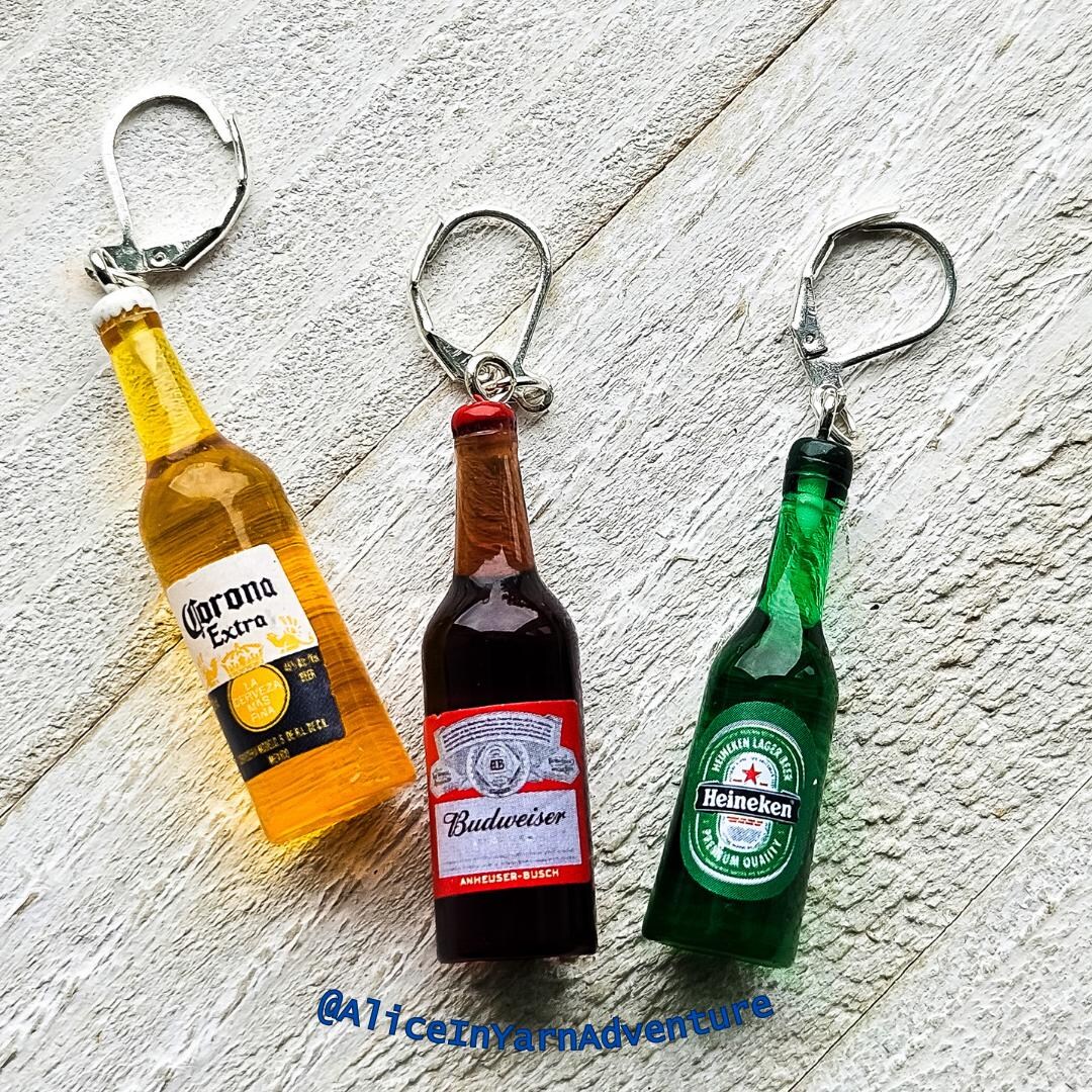 Set of 3pcs Beer to Chill Stitch Markers | Stitch Marker Progress ...