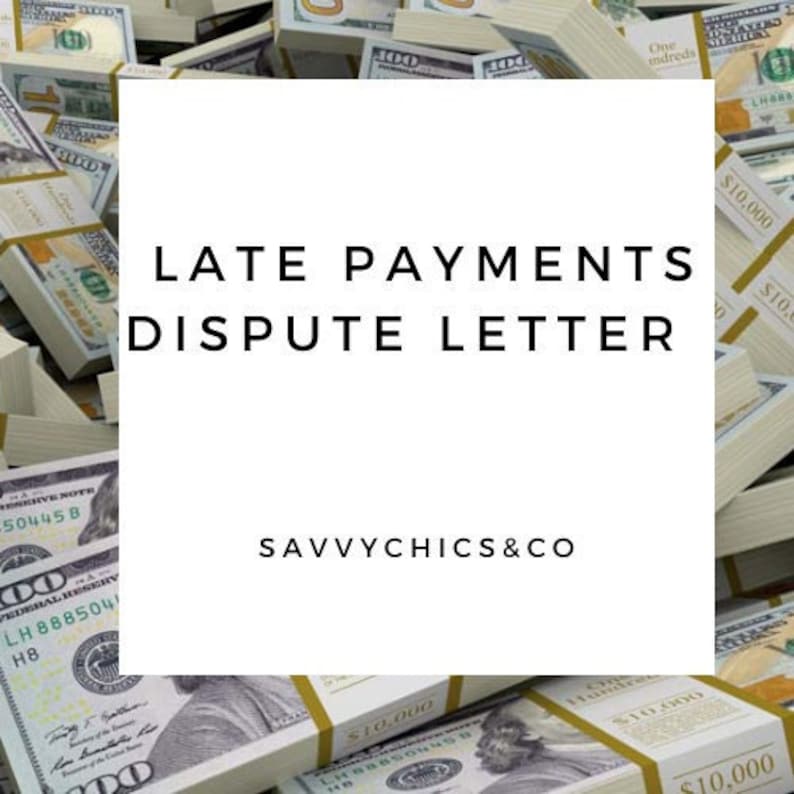 Late Payments Dispute Letter Template - Etsy
