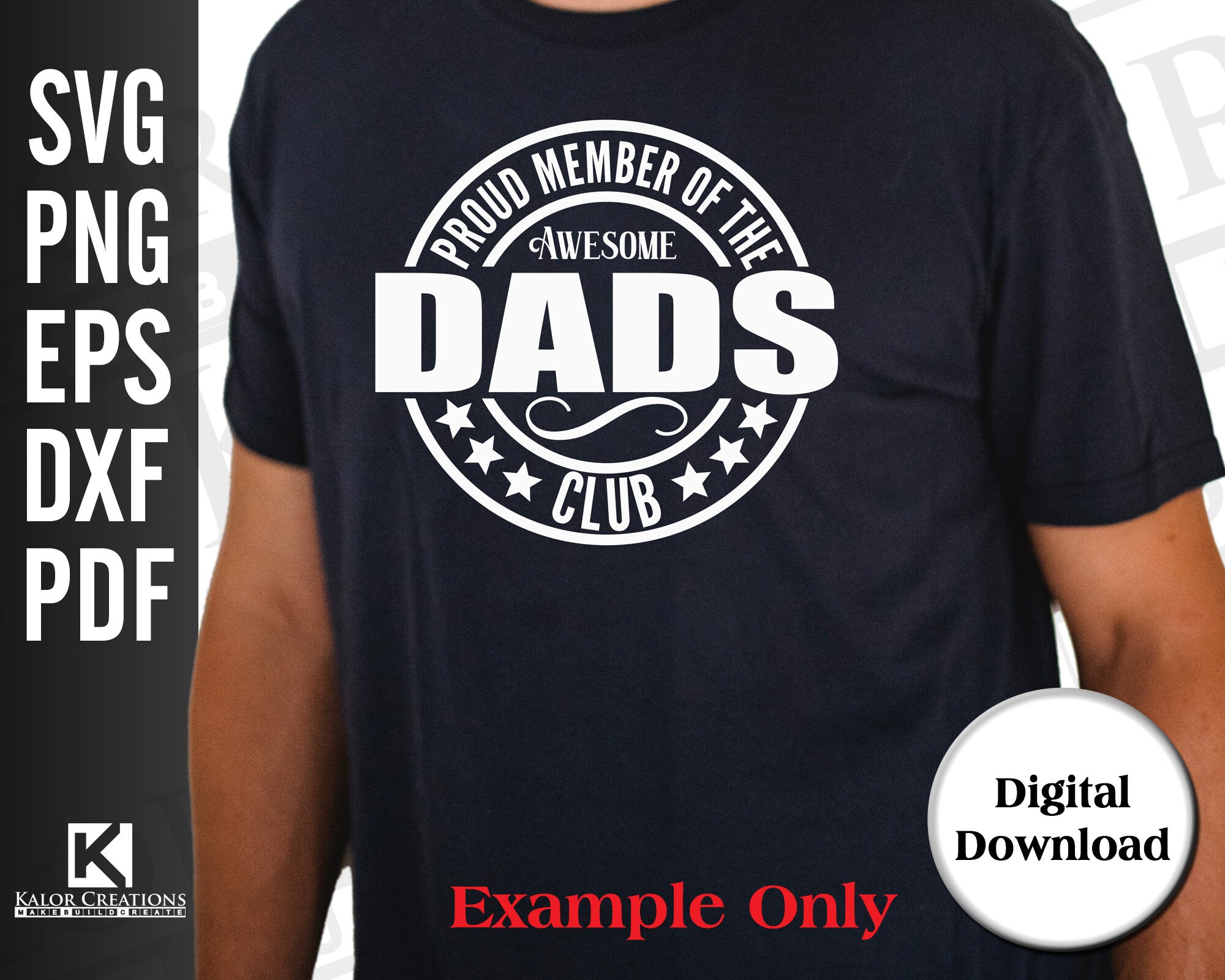 Awesome Dads Club SVG, Happy Father's Day, Dad Life, Gift for Dad, Svg ...
