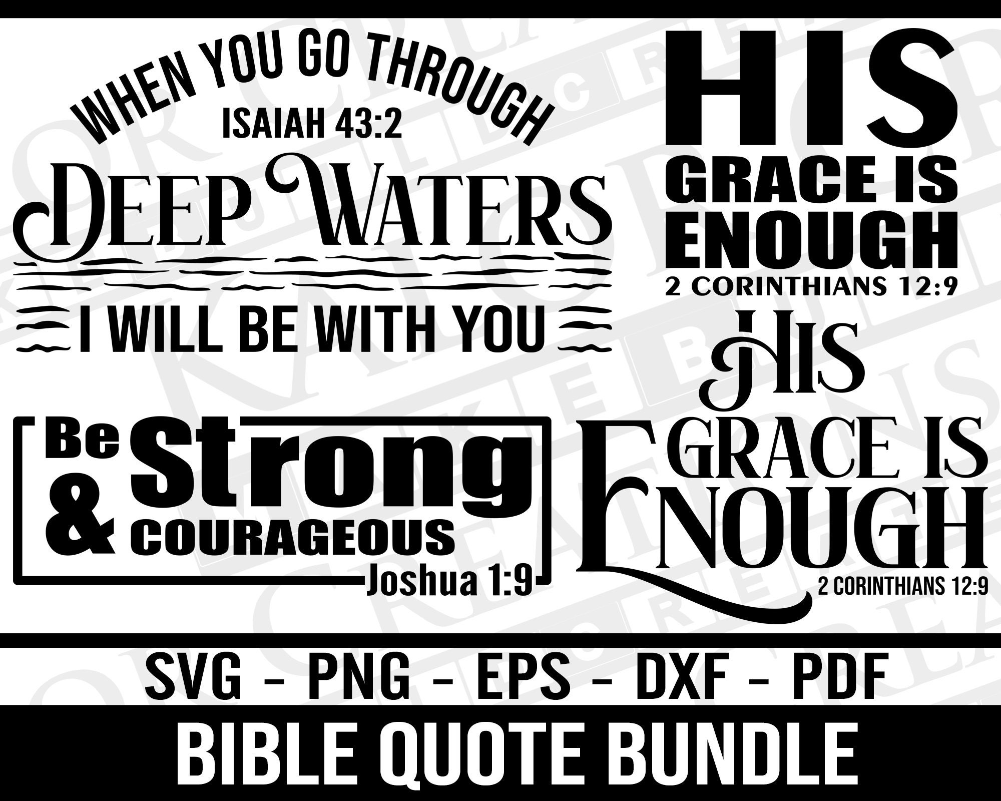 Bible Quote SVG Bundle, Scripture SVG Bundle, Bible Verse SVG, Faith ...