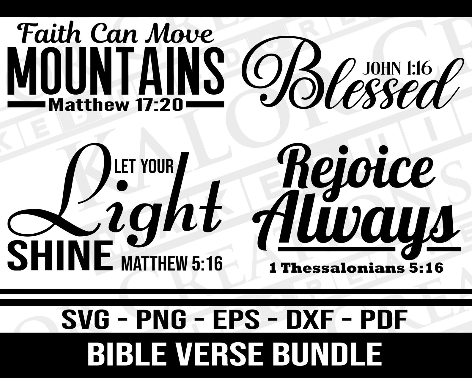Bible Verse SVG Bundle | Bible Quote SVG | Christian SVG Bundle | Faith ...