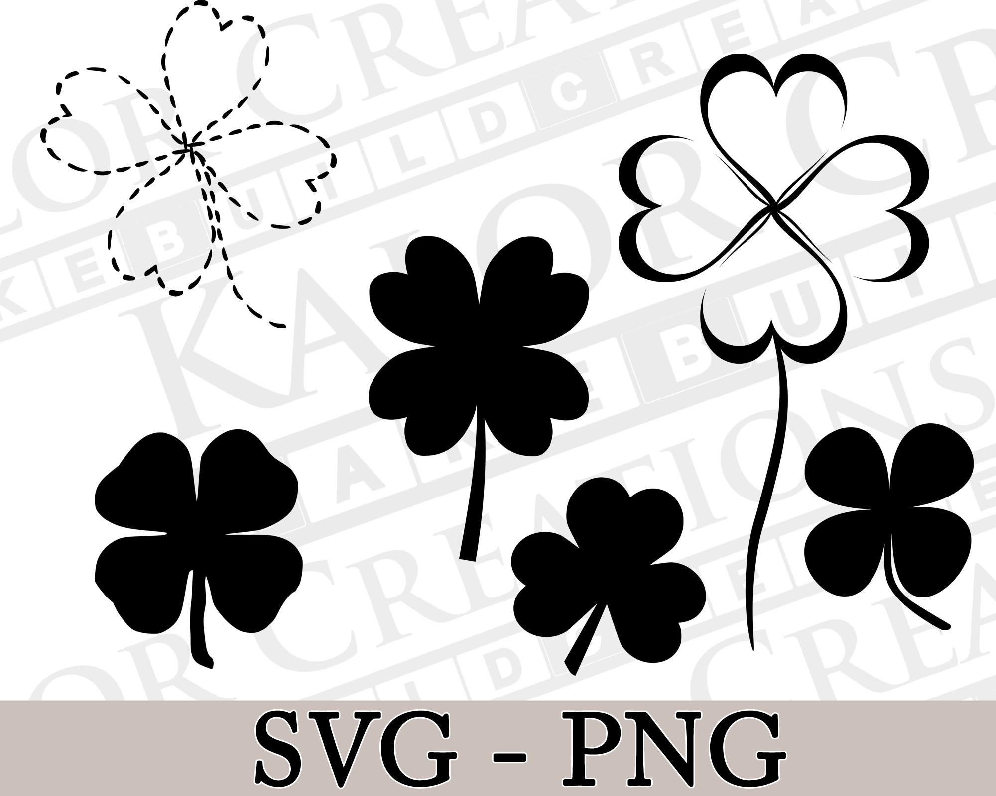 Clover SVG, PNG, Digital Download, Silhouette - Etsy