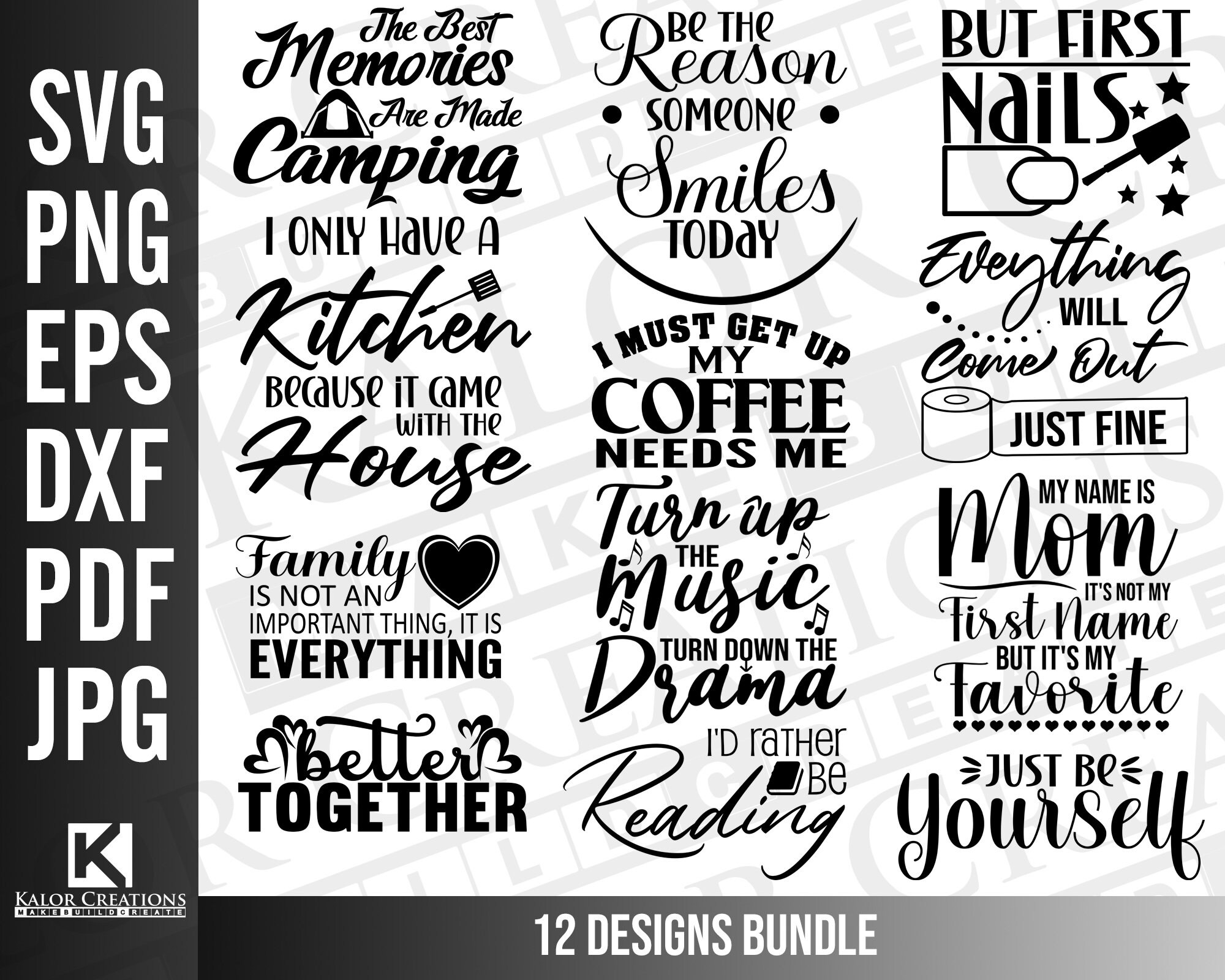 SVG Sayings Bundle Quotes Svg Bundle Phrase and Sayings SVG Svg Png Dxf ...