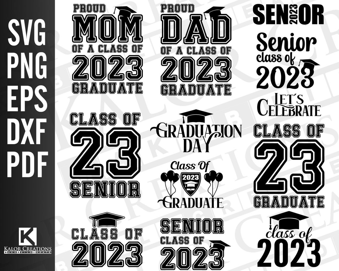 Graduation SVG Bundle, Graduation PNG, Proud Senior Svg, Senior Family ...