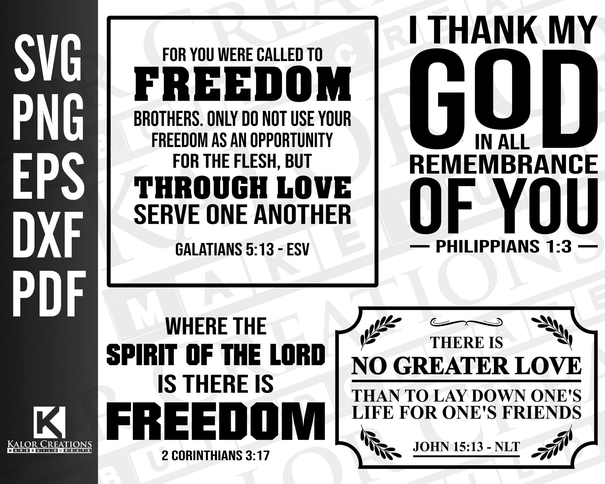 Bible Quote SVG Bundle, Bible Verse, Faith SVG, Christian SVG ...