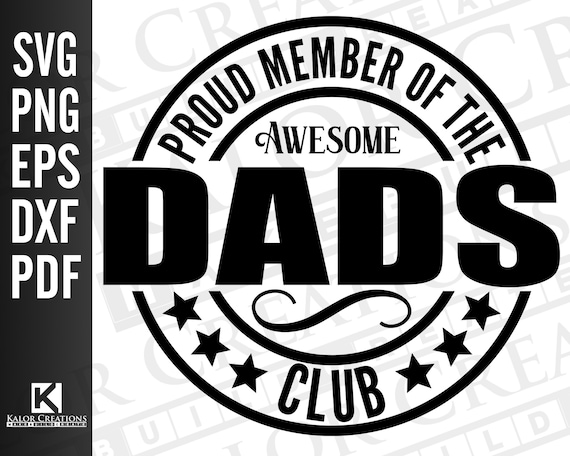 Awesome Dads Club SVG Happy Father's Day Dad Life Gift - Etsy Canada