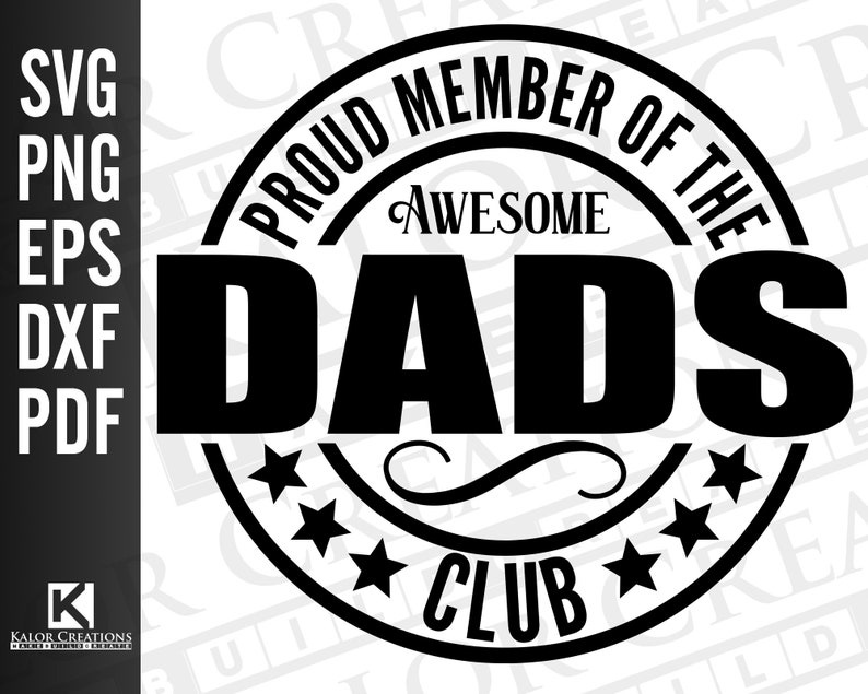 Awesome Dads Club SVG, Happy Father's Day, Dad Life, Gift for Dad, Svg ...