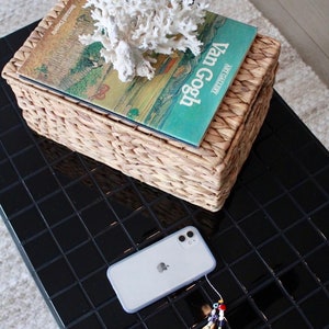Black Tile Coffee Table - Etsy
