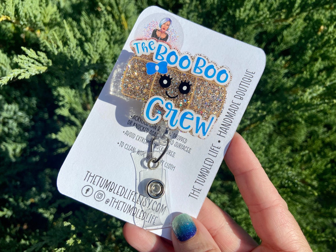 Boo Boo Crew Badge Reel Medical Receptionist Healthcare - Etsy