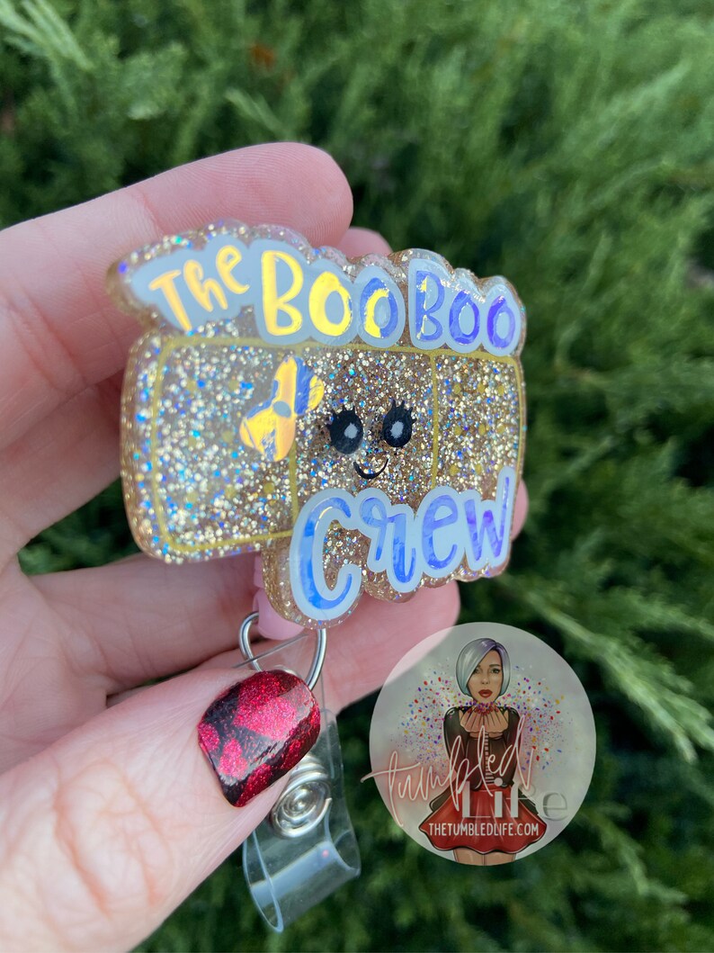 Boo Boo Crew Badge Reel Medical Receptionist Healthcare - Etsy