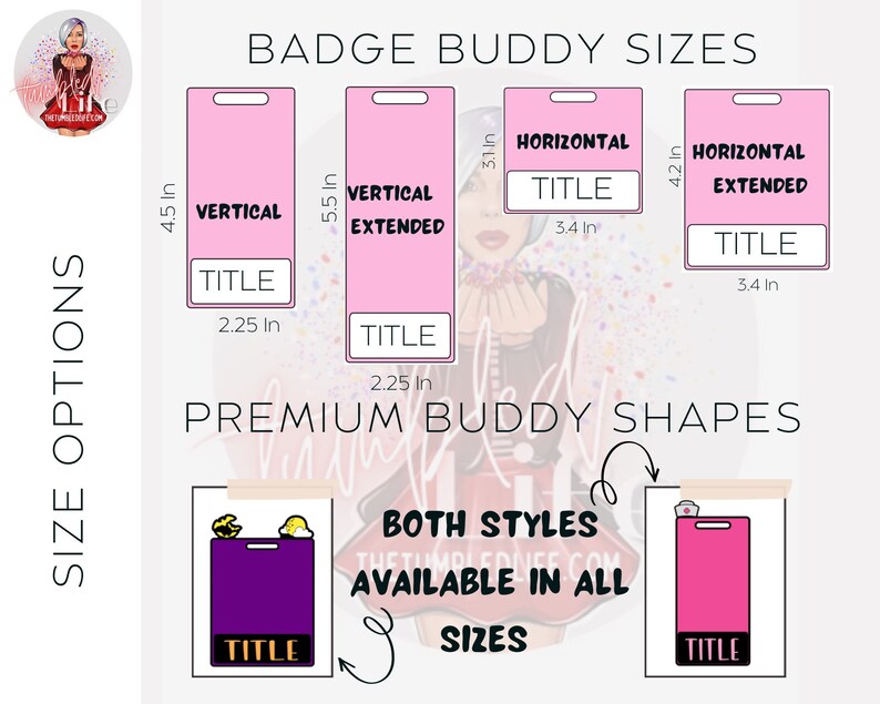 Badge Buddy Build Your Own Badge Buddy Personalized Keycard - Etsy