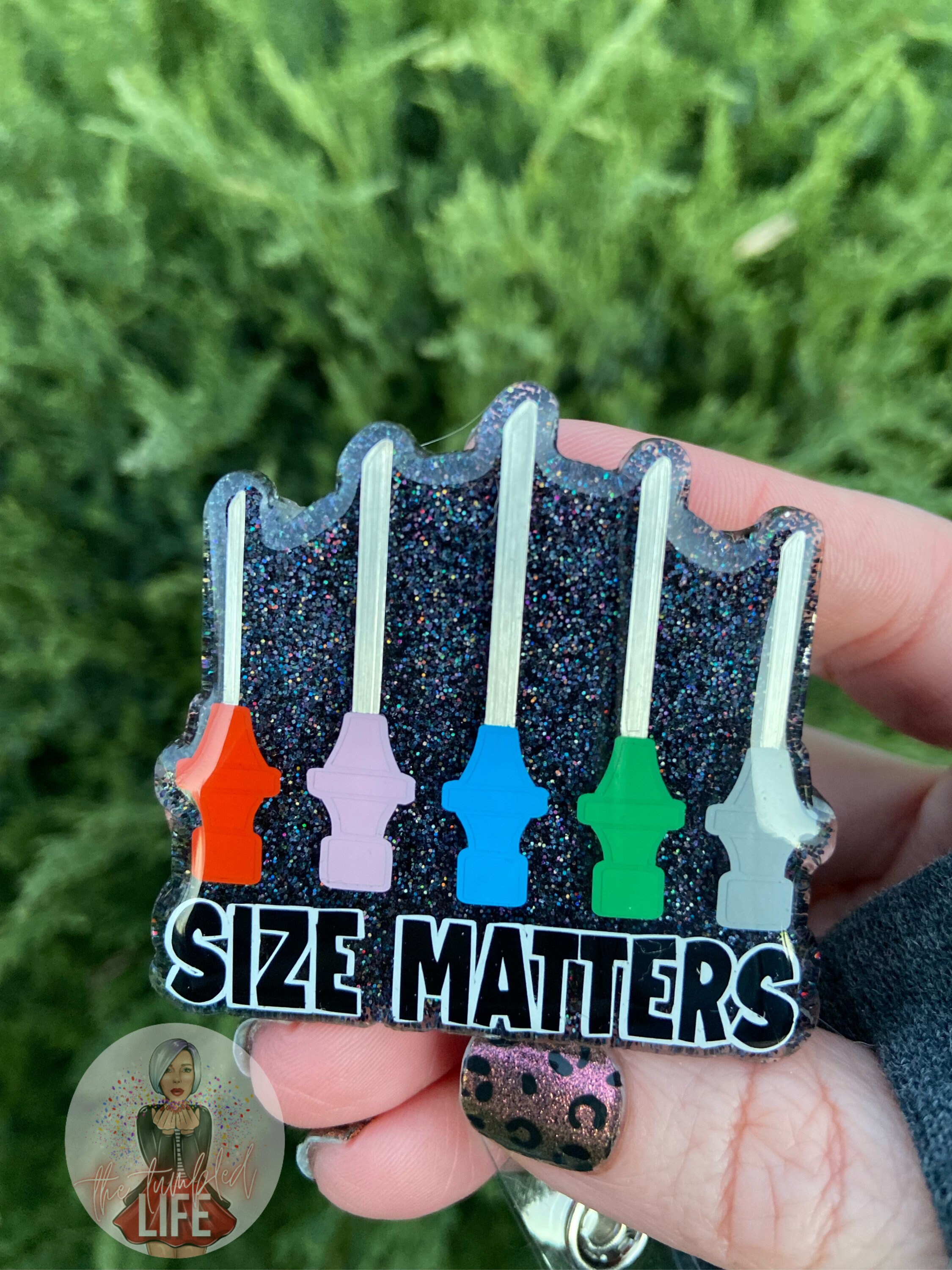 Size Matters Badge Reel Phlebotomist Badge Reel Medical - Etsy