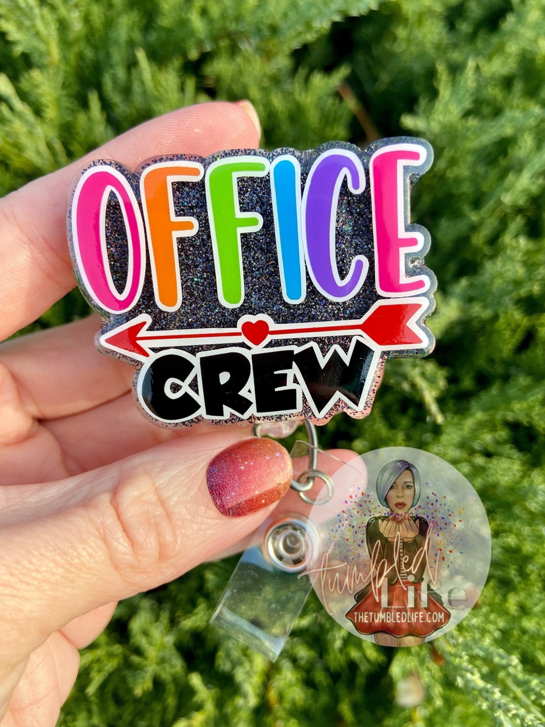 Office Crew Badge Reel School Badge Buddy School Secretary - Etsy