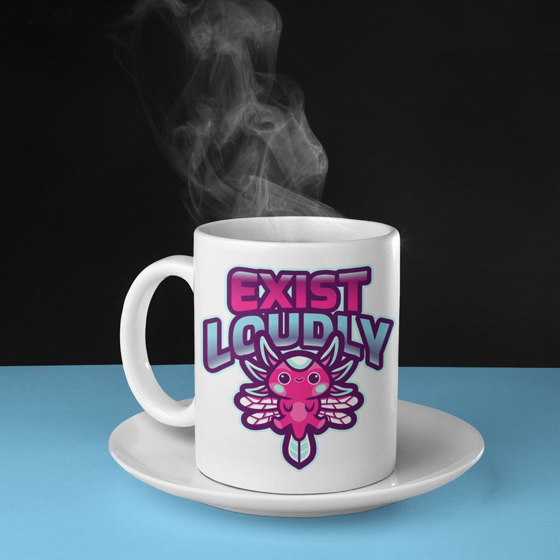 Exist Loudly SVG File, Exist Loudly Png File, Digital Bundle, Cute Animal Design, Mythical ...