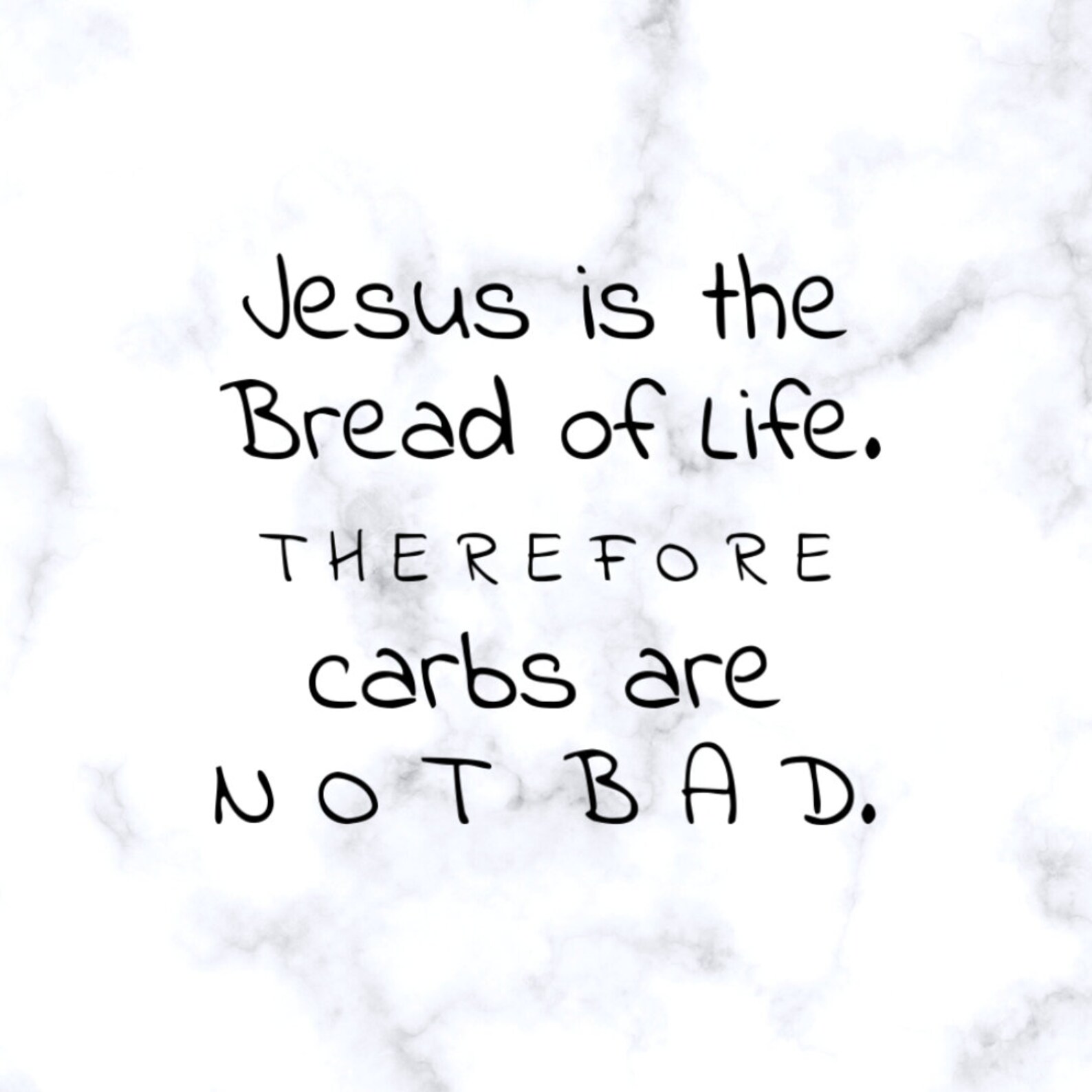 Jesus is the Bread of Life SVG File, Carbs Are Not Bad SVG File ...