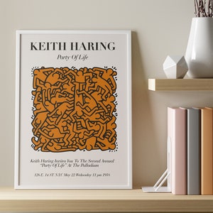 Keith Haring Party of Life Poster, Keith Haring Art Exhibition Poster ...