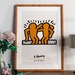 Keith Haring Best Buddies Poster Print, Friendship Poster, Best Friends ...