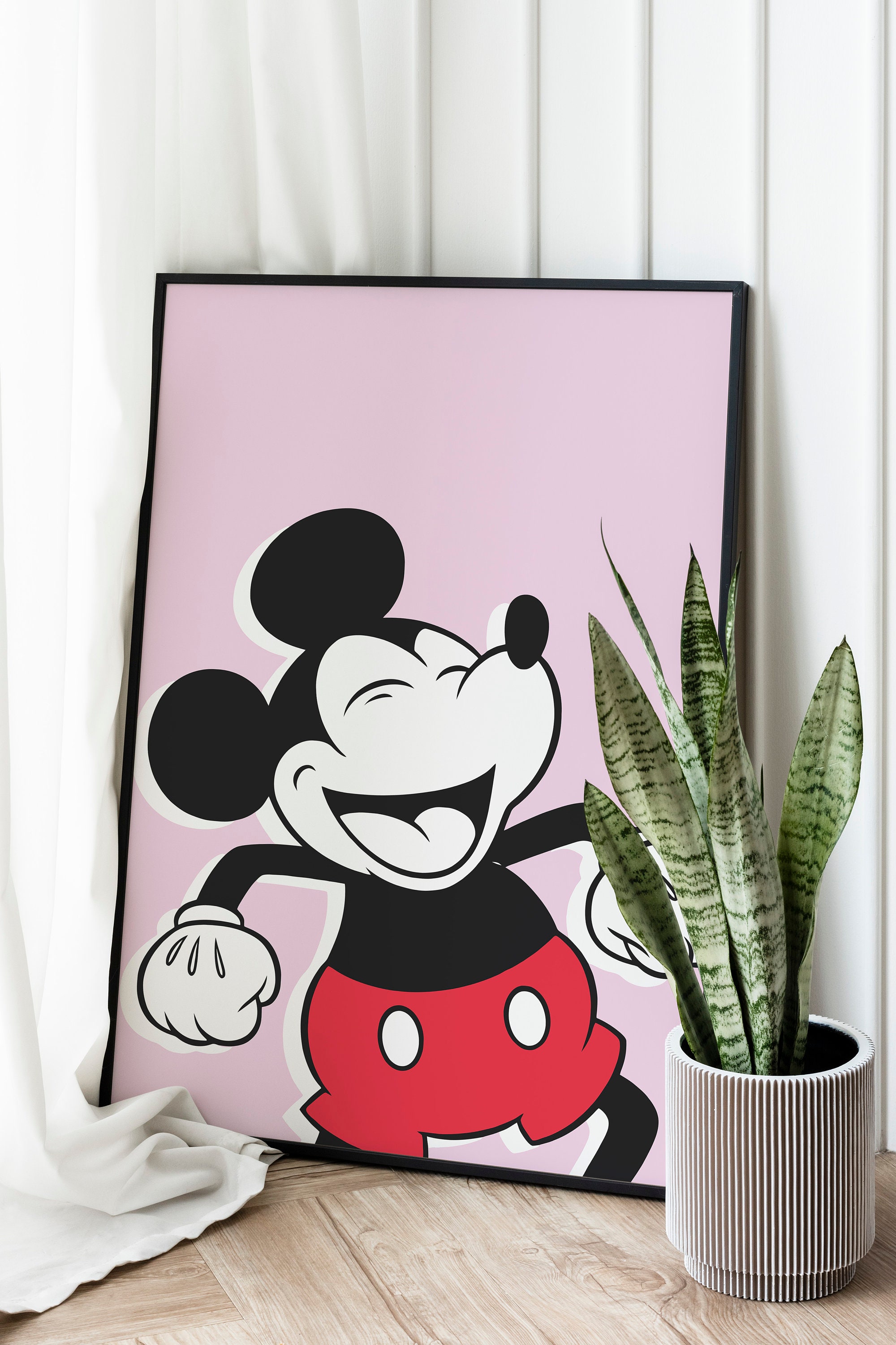 Mickey Mouse Poster, Birthday Gift, Mickey Mouse Print, Kids Room Wall ...