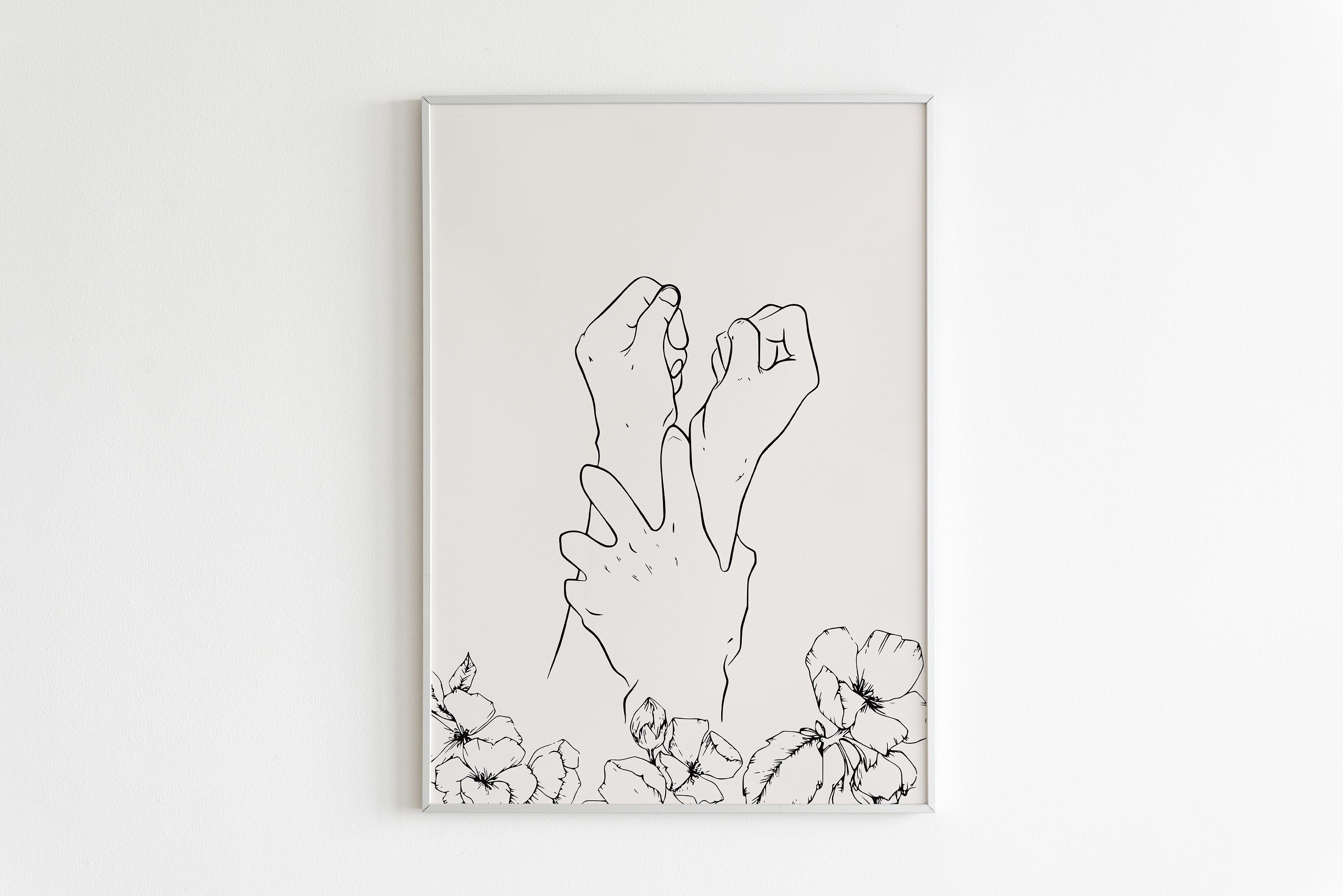 BDSM Hands Grab Line Art Print, Hand Drawn Line Art, BDSM Dominance ...