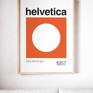 Helvetica Font Poster, Helvetica Typography Poster, Digital Download ...