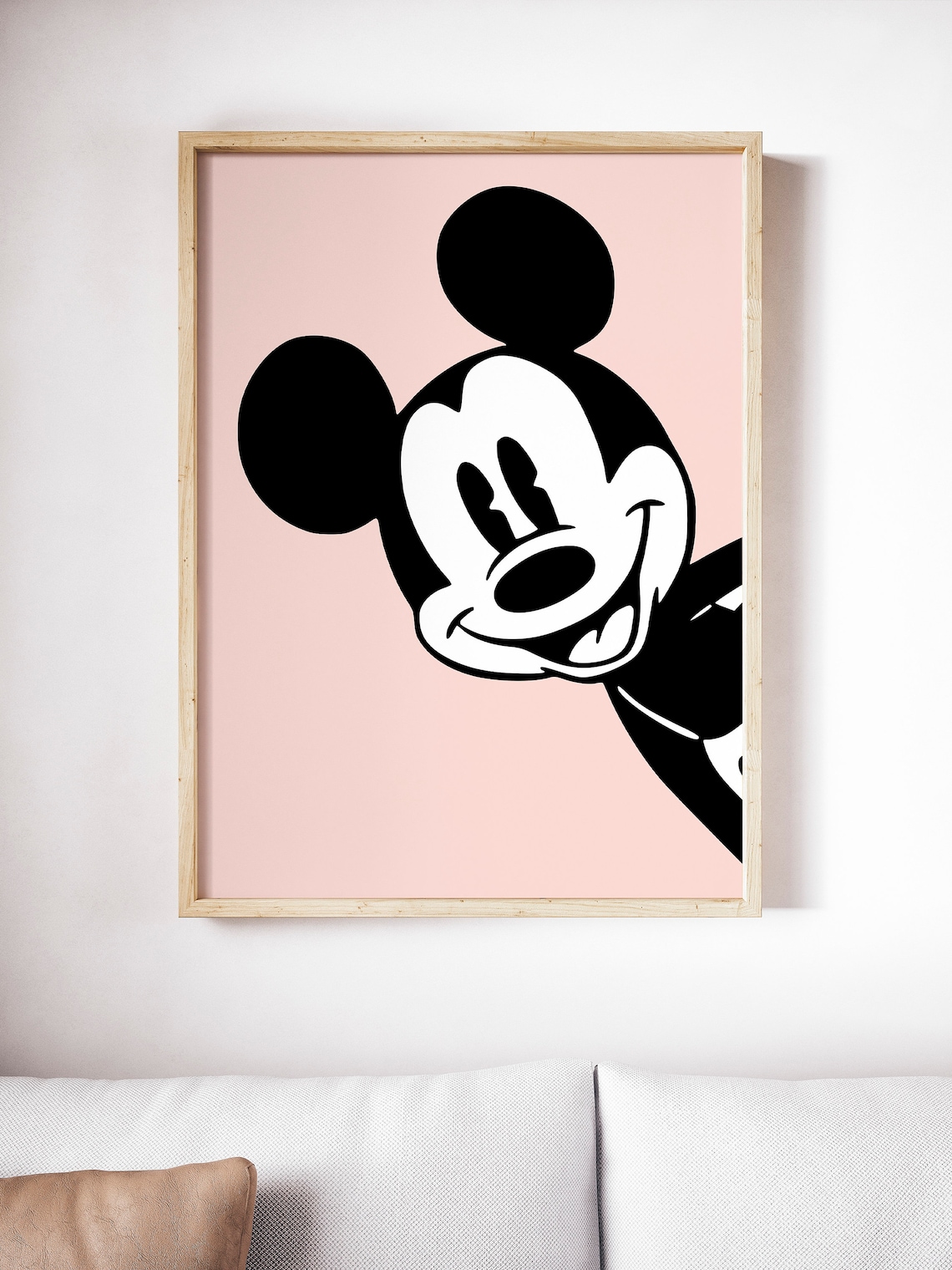 Mickey Mouse Poster Mickey Mouse Print Kids Room Wall Art - Etsy