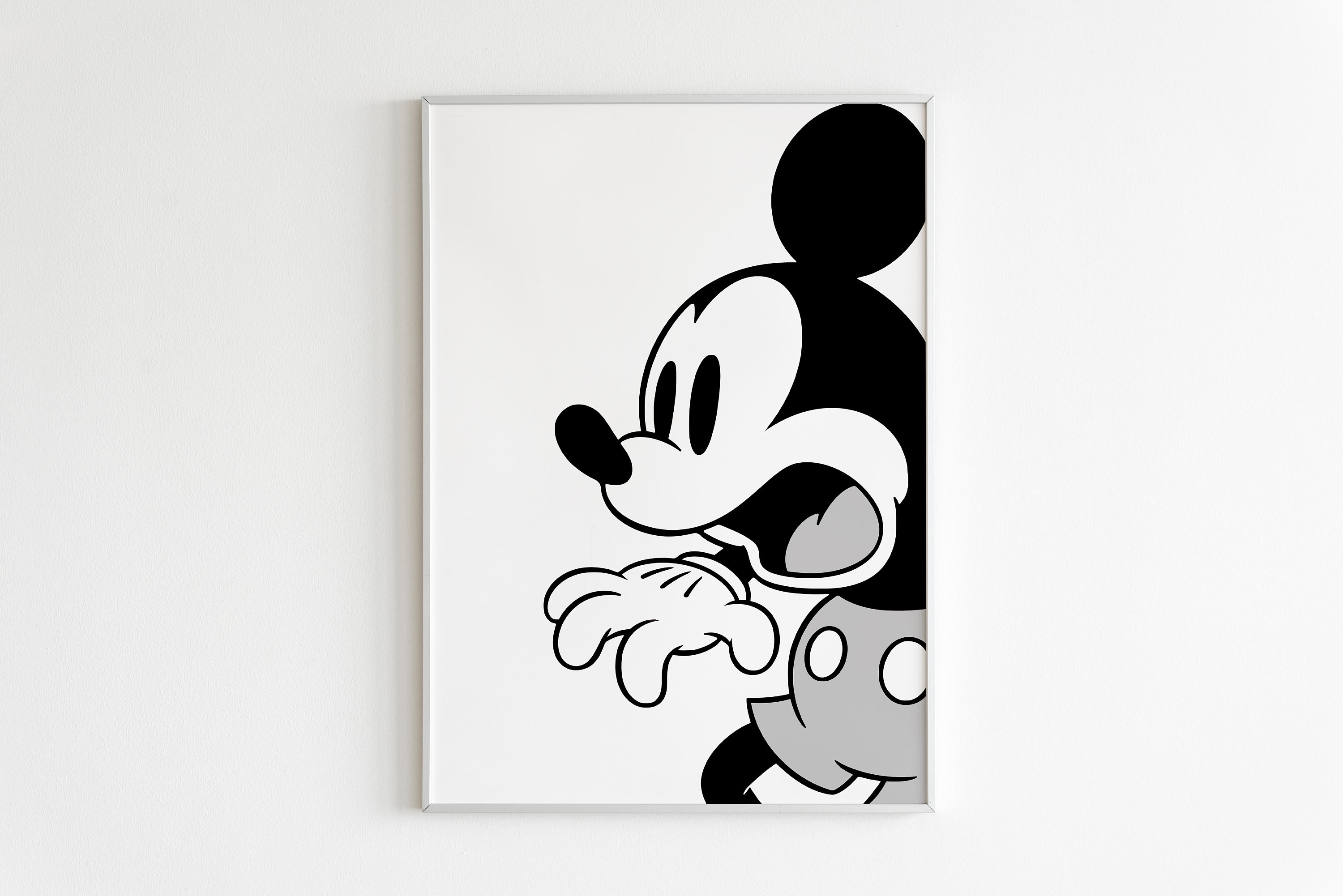 Mickey Mouse Poster, Mickey Mouse Print, Kids Room Wall Art, Nursery ...