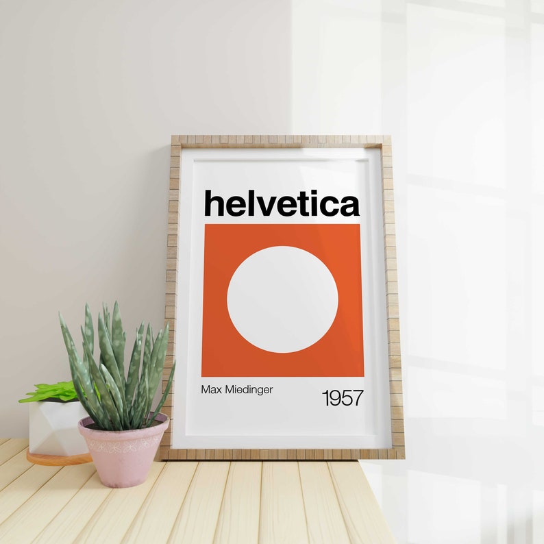 Helvetica Font Poster, Helvetica Typography Poster, Digital Download ...