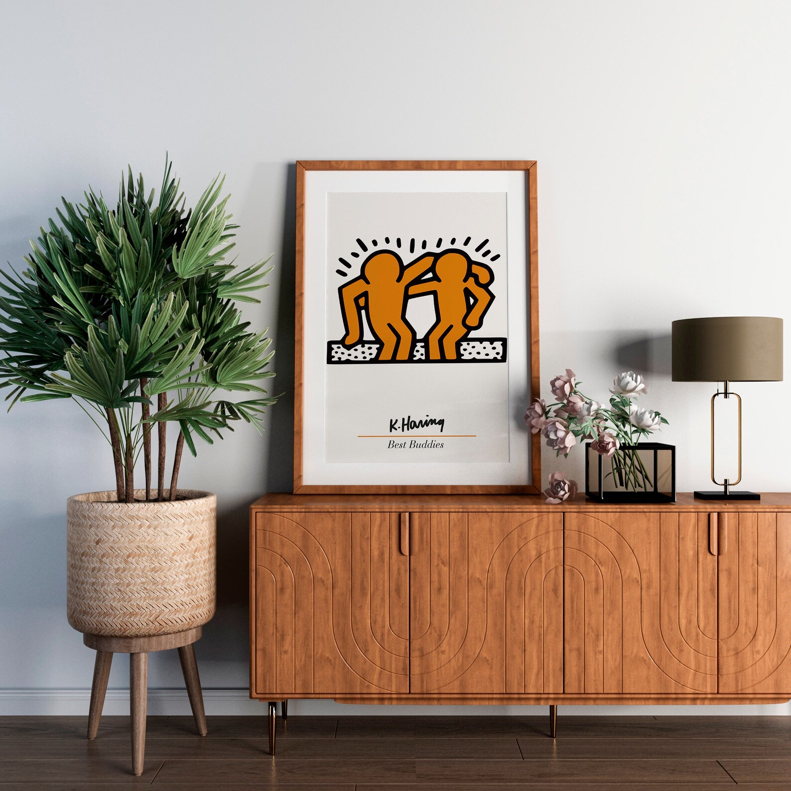 Keith Haring Best Buddies Poster Print, Friendship Poster, Best Friends ...