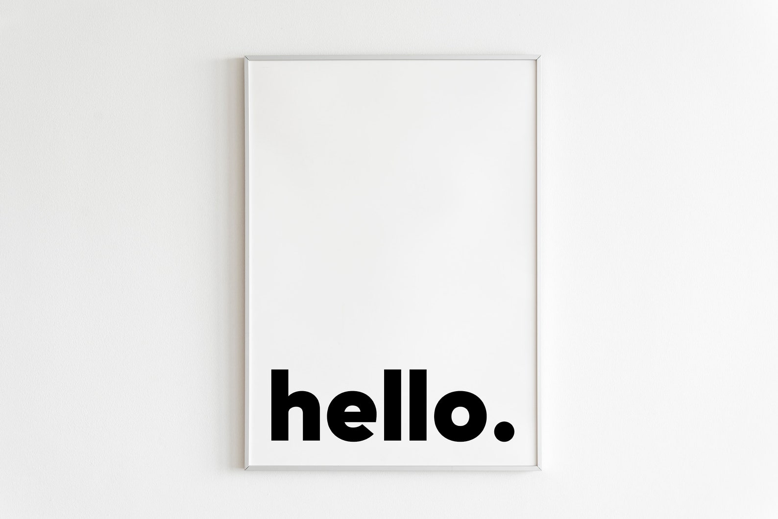 Hello Printable Wall Art, Hello Sign, Black and White Prints, Hello ...