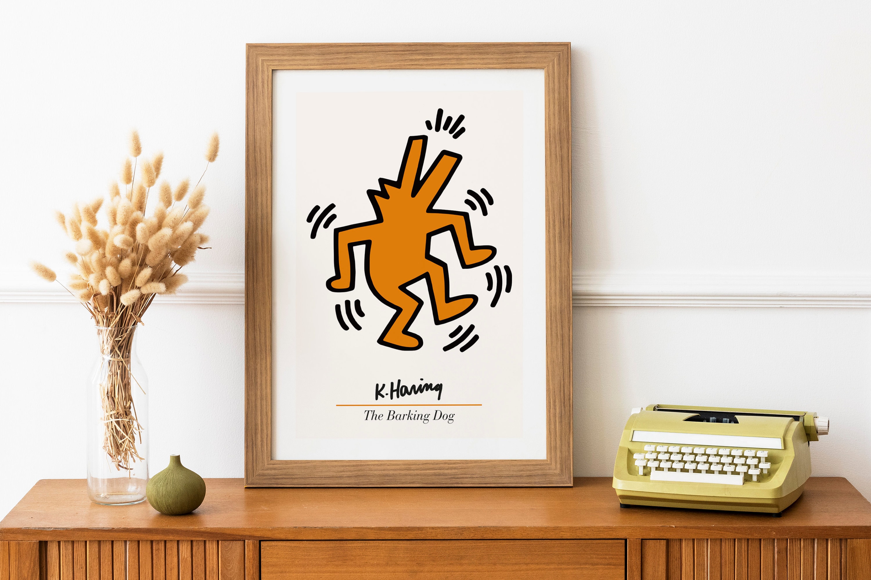 Keith Haring the Barking Dog, Museum Gallery Exhibition, Printable Wall ...