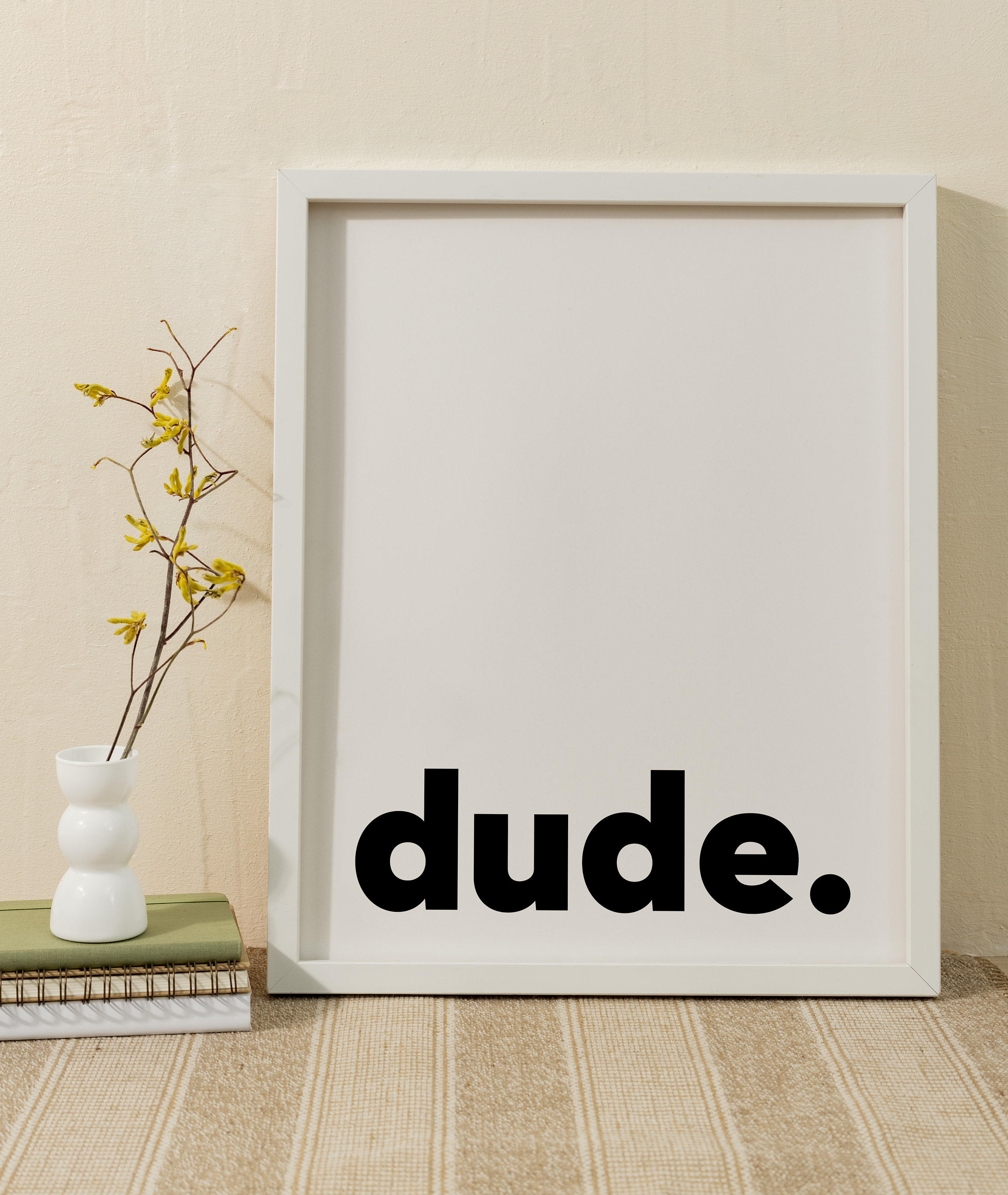 Dude Poster Print, Minimalistic Typography Poster, Brothers Printable ...