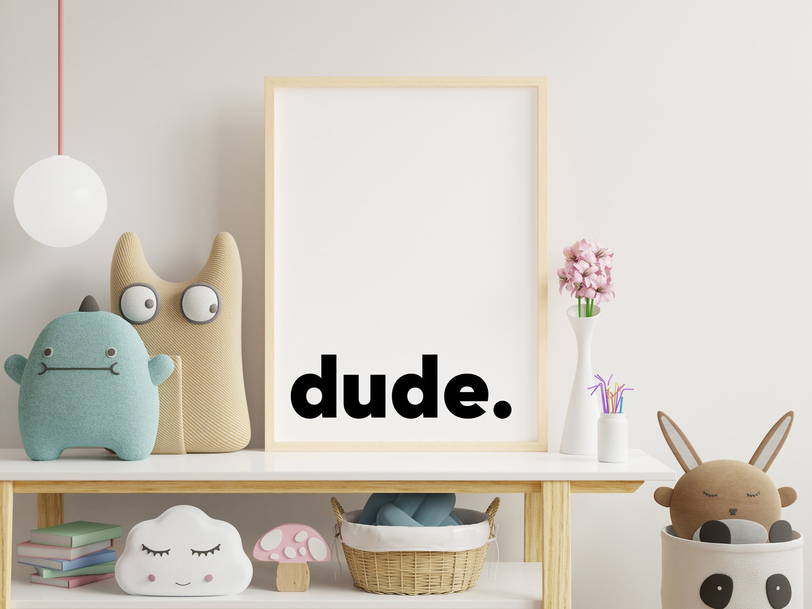 Dude Poster Print, Minimalistic Typography Poster, Brothers Printable ...
