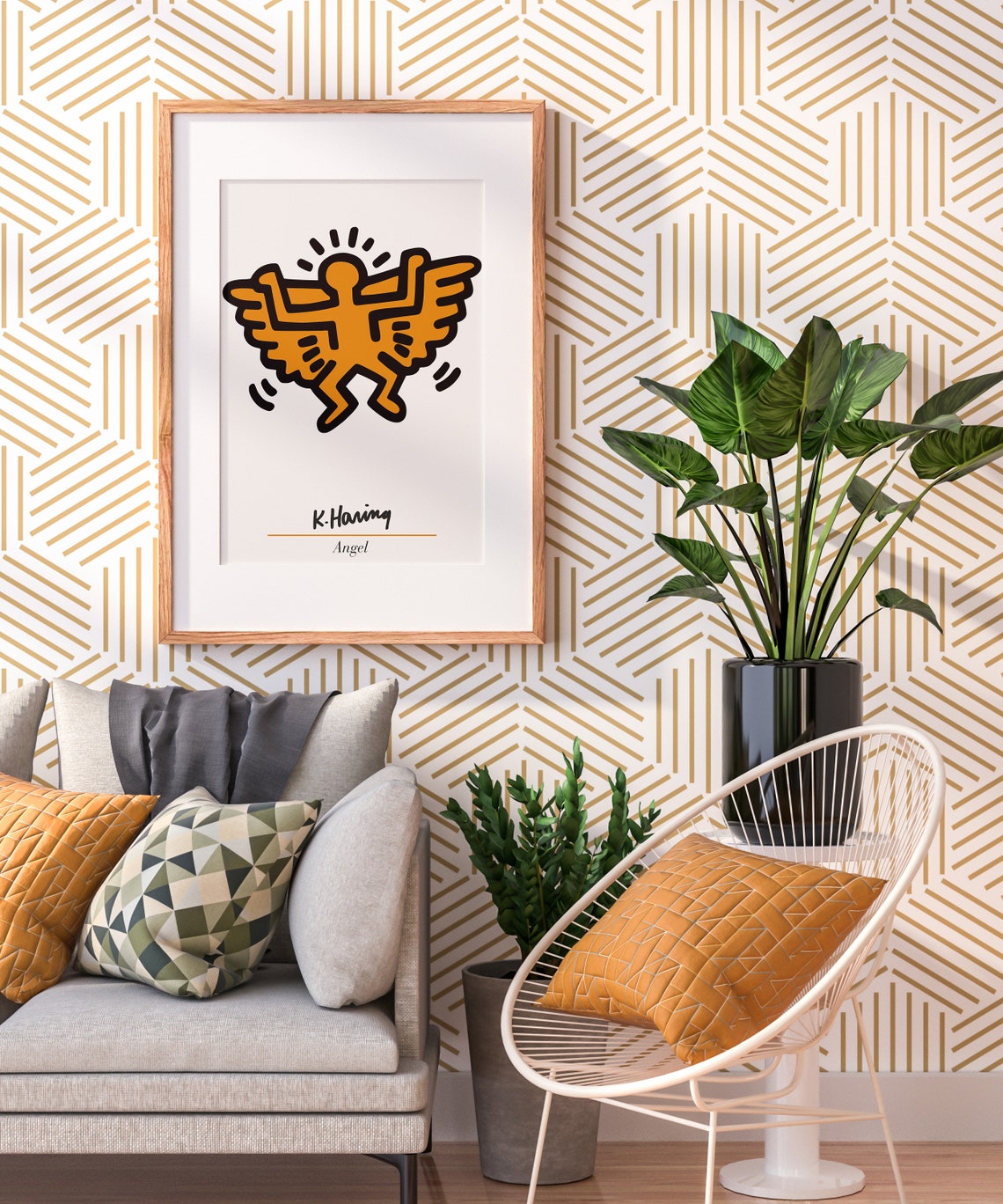 Keith Haring Angel Wings Poster Keith Haring American Urban | Etsy