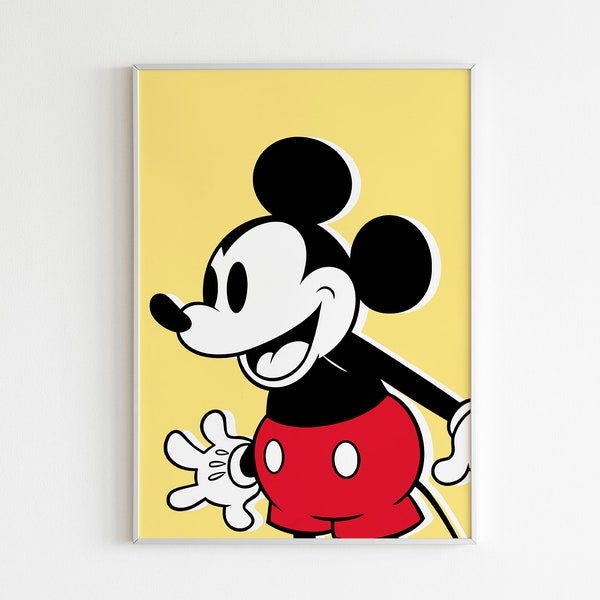 Mickey Poster - Etsy