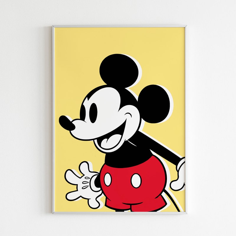 Mickey Mouse Art - Etsy