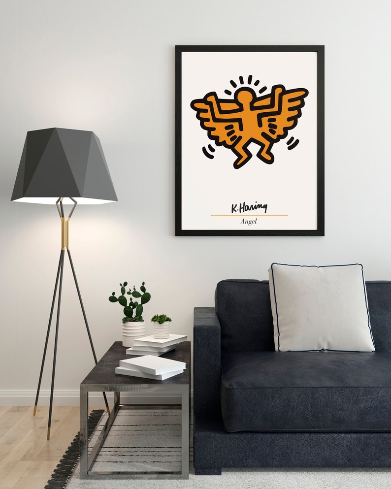 Keith Haring Angel Wings Poster, Keith Haring, American Urban Grafitti ...
