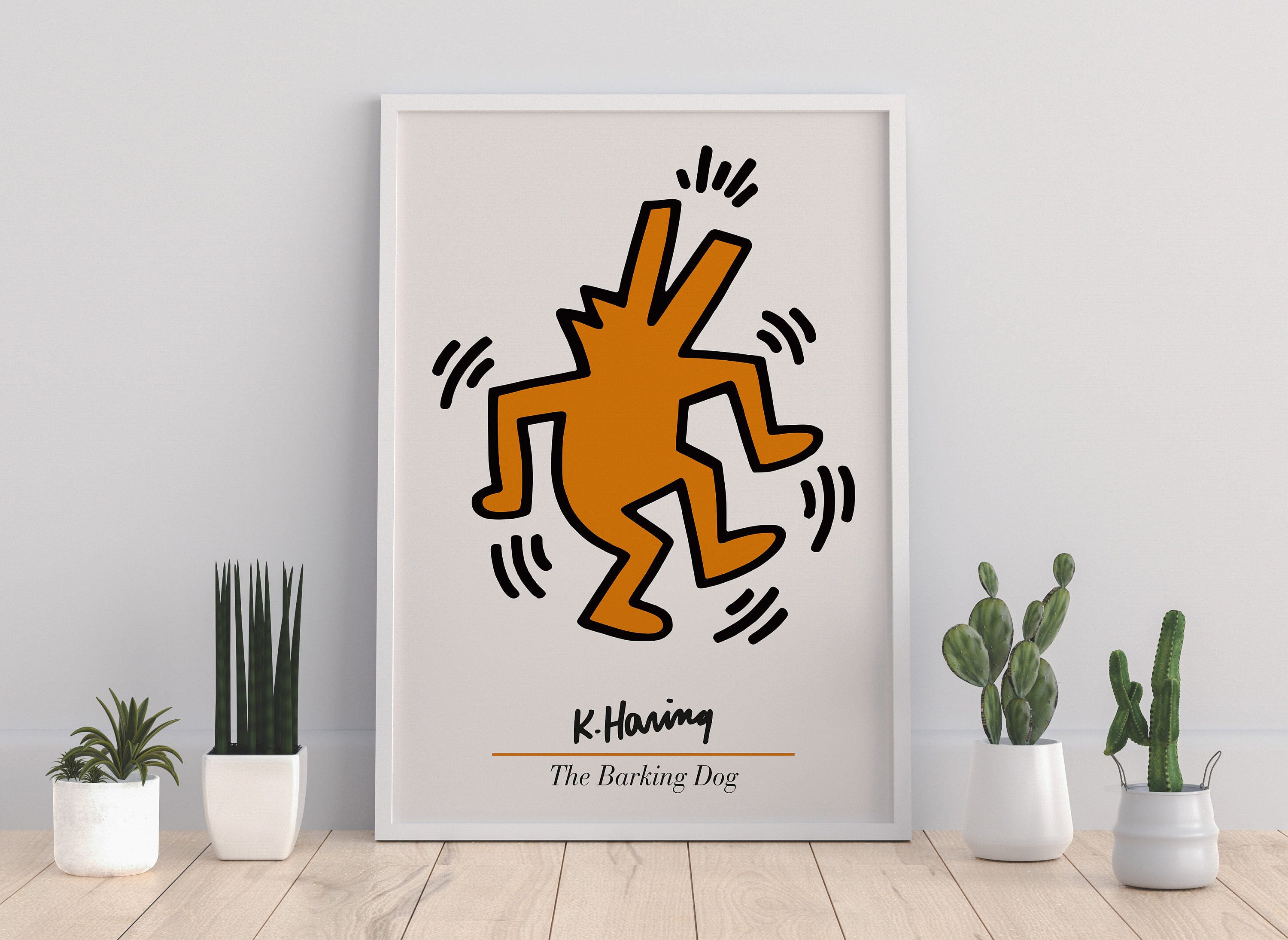Keith Haring the Barking Dog, Museum Gallery Exhibition, Printable Wall ...