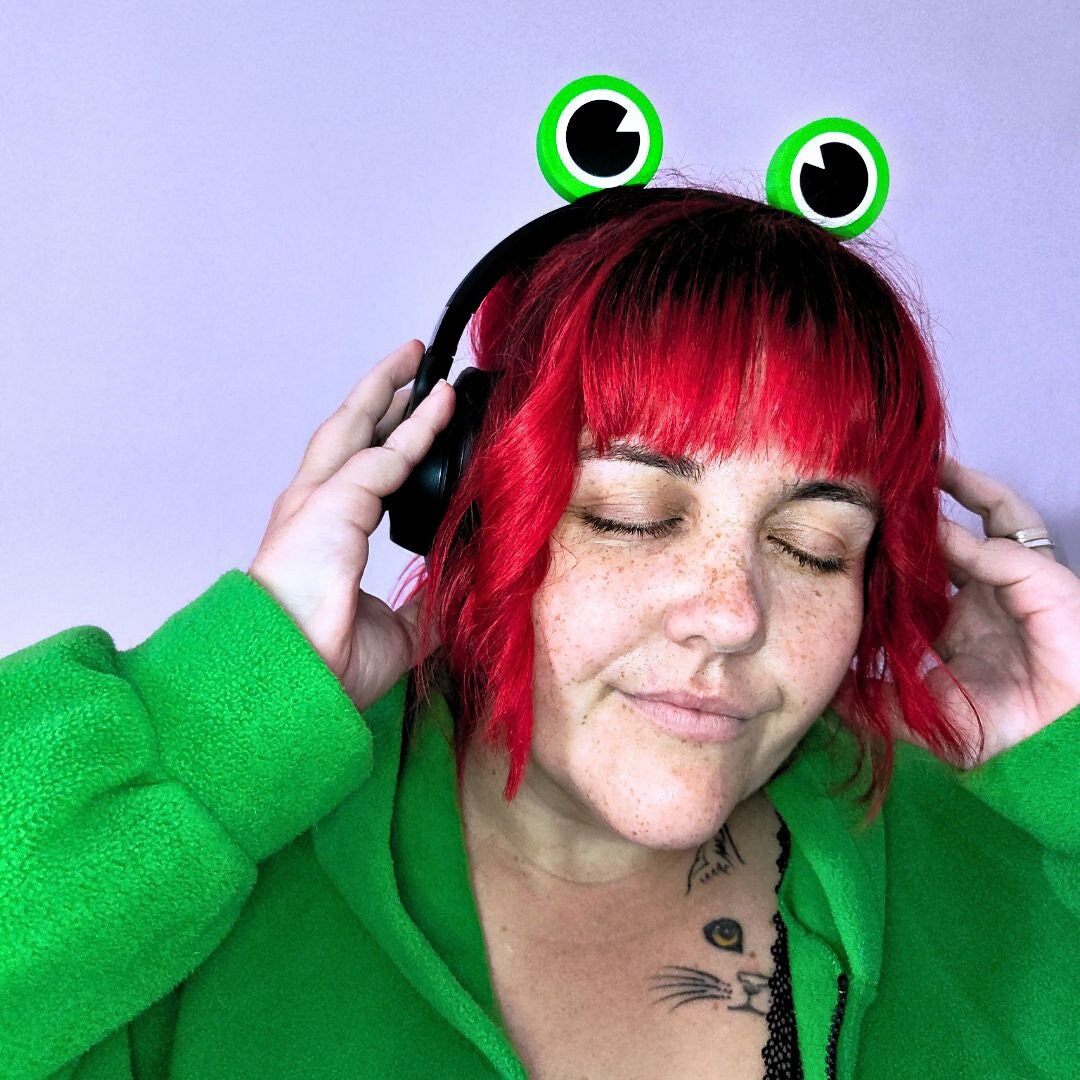 Frog Eyes Headband Headset Attachment Kawaii Cosplay Ears Gaming ...