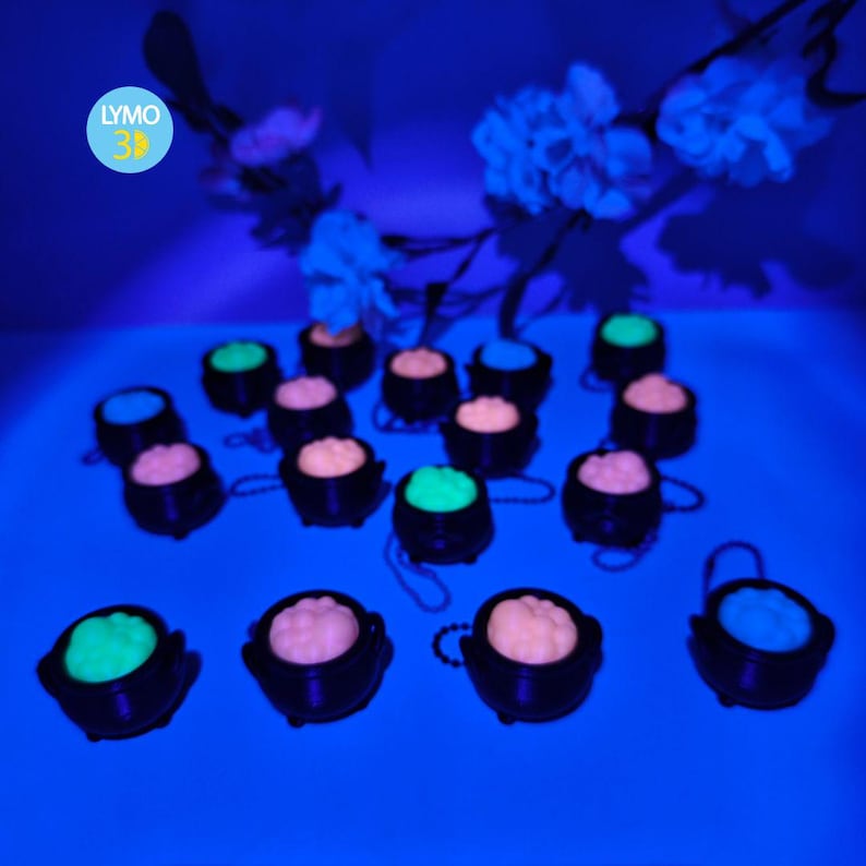 Glow Magic Cauldron Clicker Keychain | 3D Printed Anti-stress Fidget ...