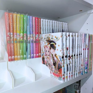 Compact Manga Display Stand – Double-row Organizer, Collectible ...