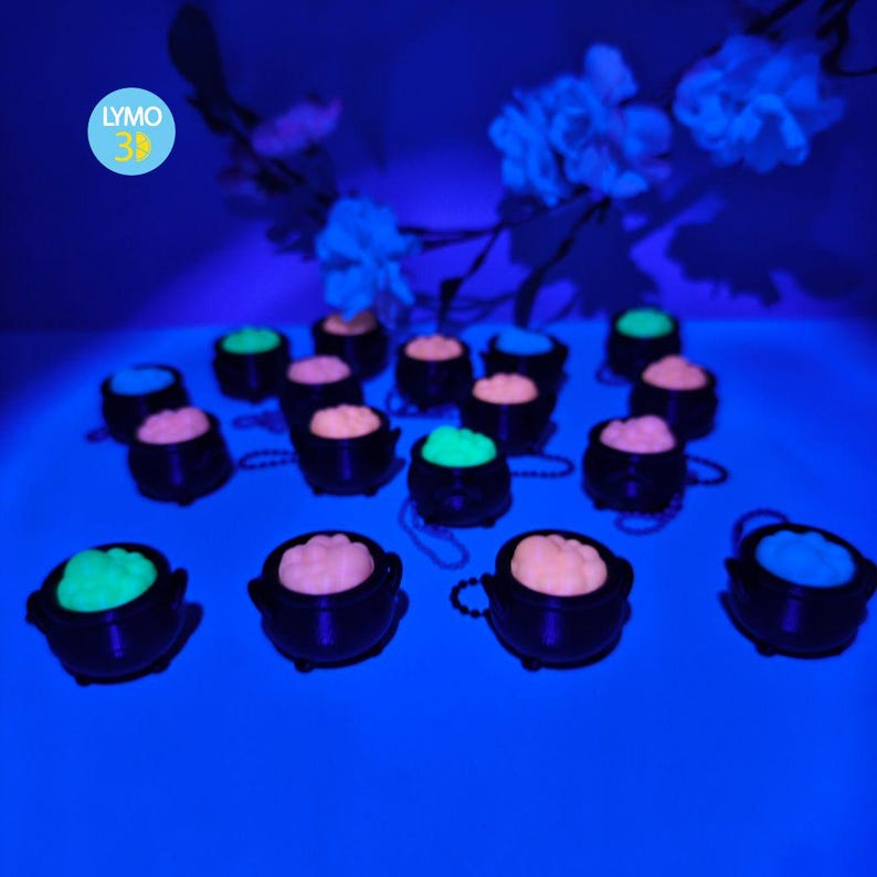 Glow Magic Cauldron Clicker Keychain | 3D Printed Anti-stress Fidget ...