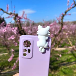 Adorable White Michi Cat Miniature: Anime-inspired Desk Accessory for ...