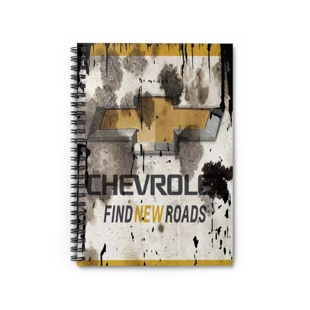 Chevy Chevrolet Spiral Notebook - Ruled Line Cars Mancave Oil Stained ...