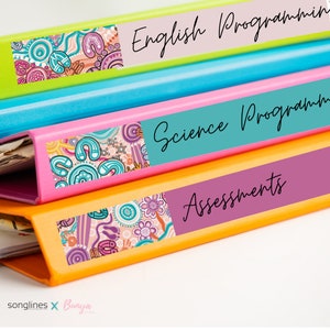 Aboriginal Folder Covers & Spines | Canva Template | Teacher Educator ...