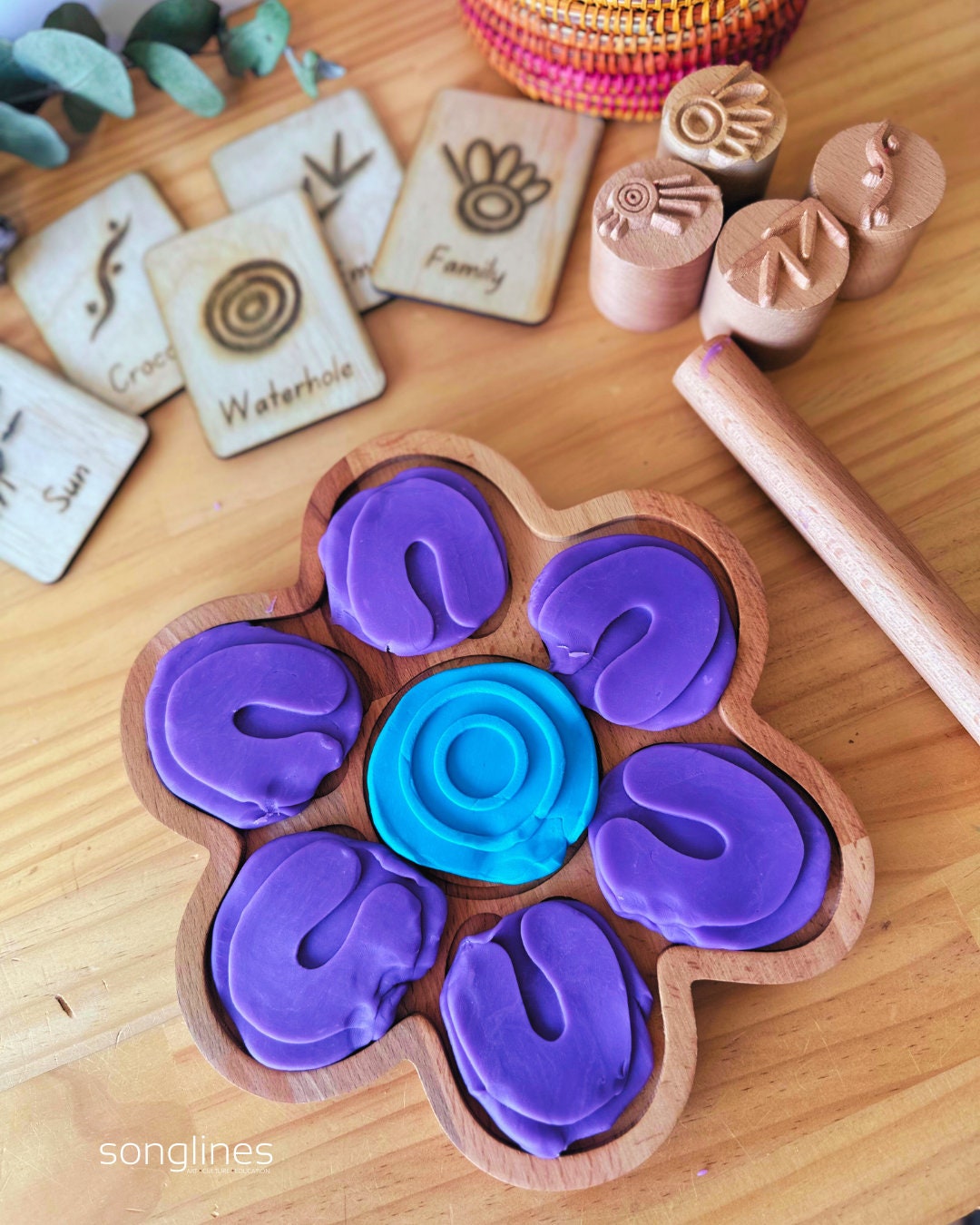 Indigenous Symbol Sensory Tray Meeting Place Authentic Aboriginal ...