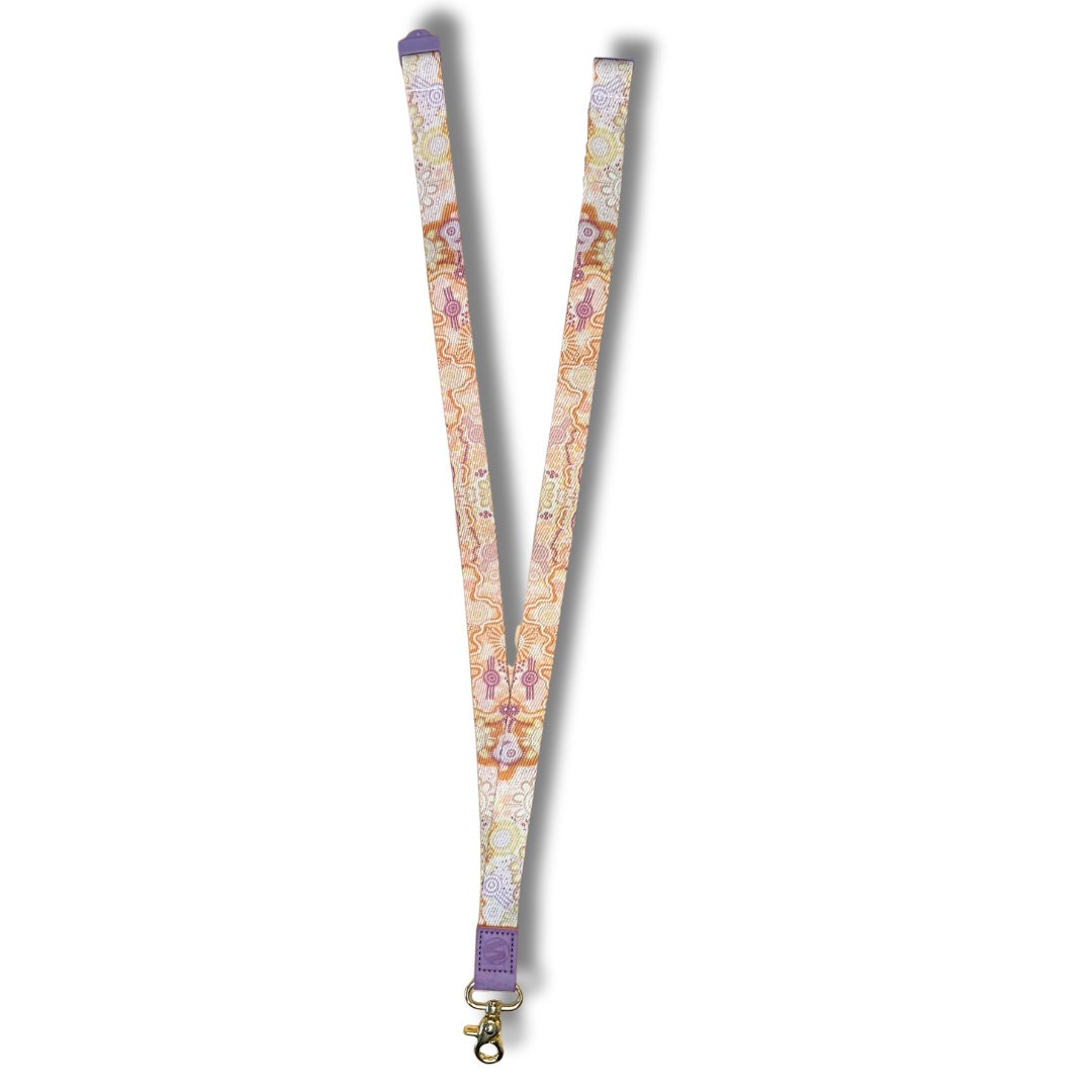 Aboriginal Art Lanyard | Sky Country in Colour | Deluxe Teacher Lanyard ...